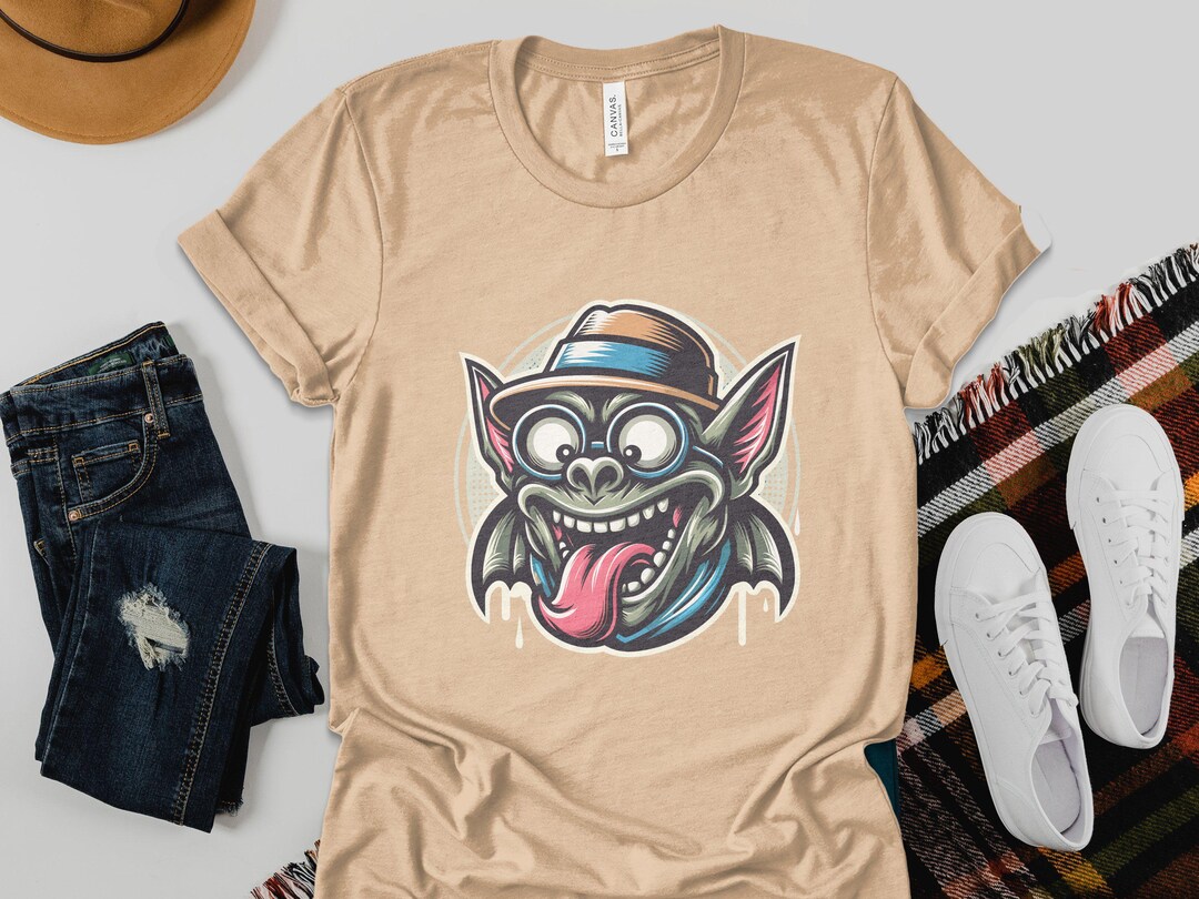 Funny Monster Graphic Tee, Cartoon Creature T-shirt, Sweatshirt, Quirky ...