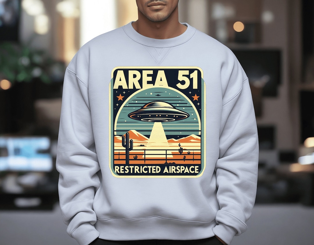 Area 51 Shirt UFO T-shirt Alien Sweatshirt Conspiracy Tee Aliens ...