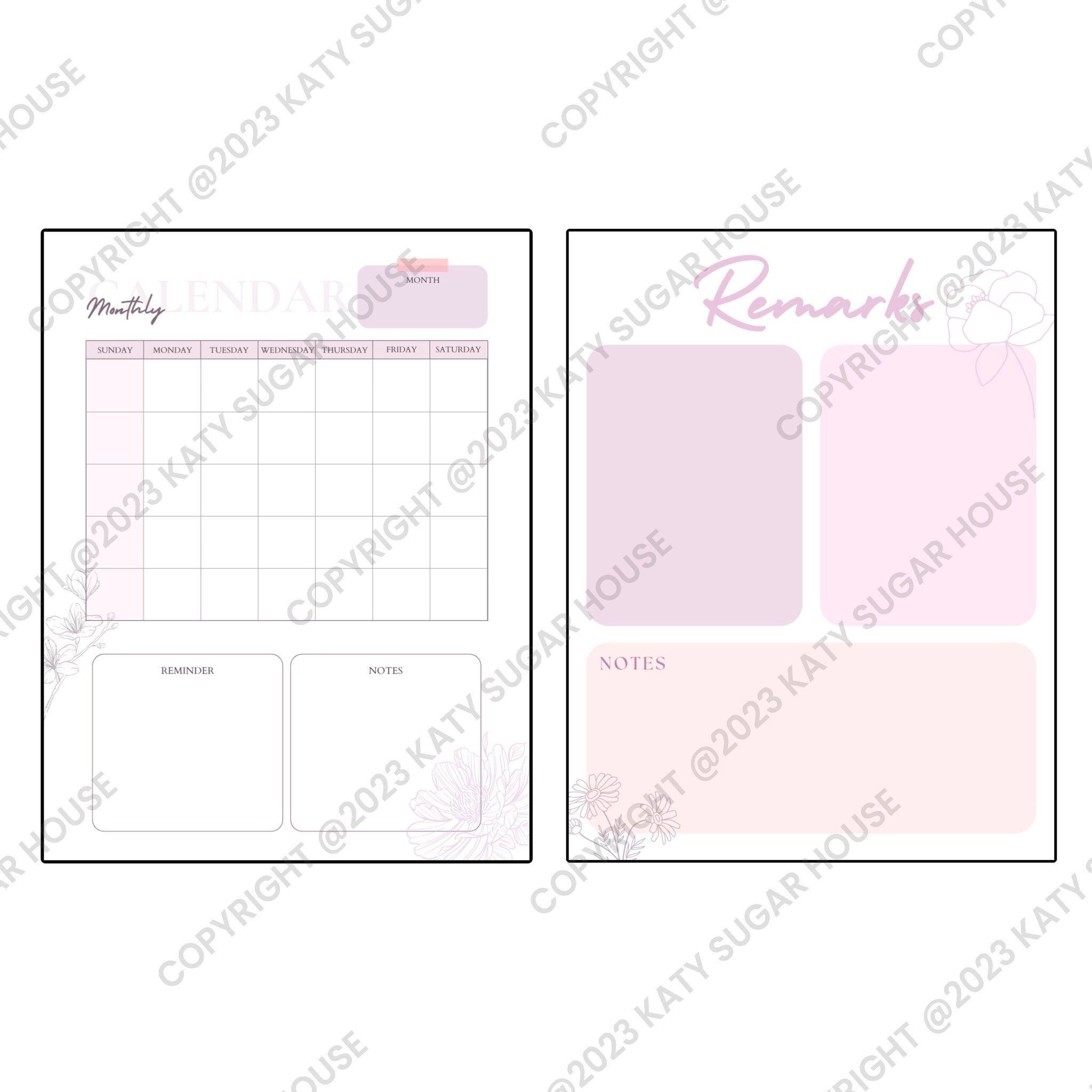 Bakers Pop up Market Digital Printable Planner - Etsy