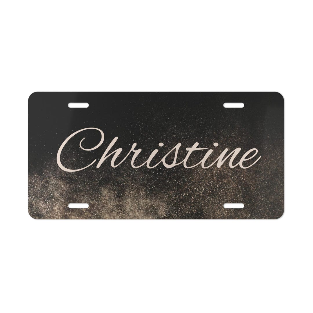 Personalized License Plate Car Decor - Etsy