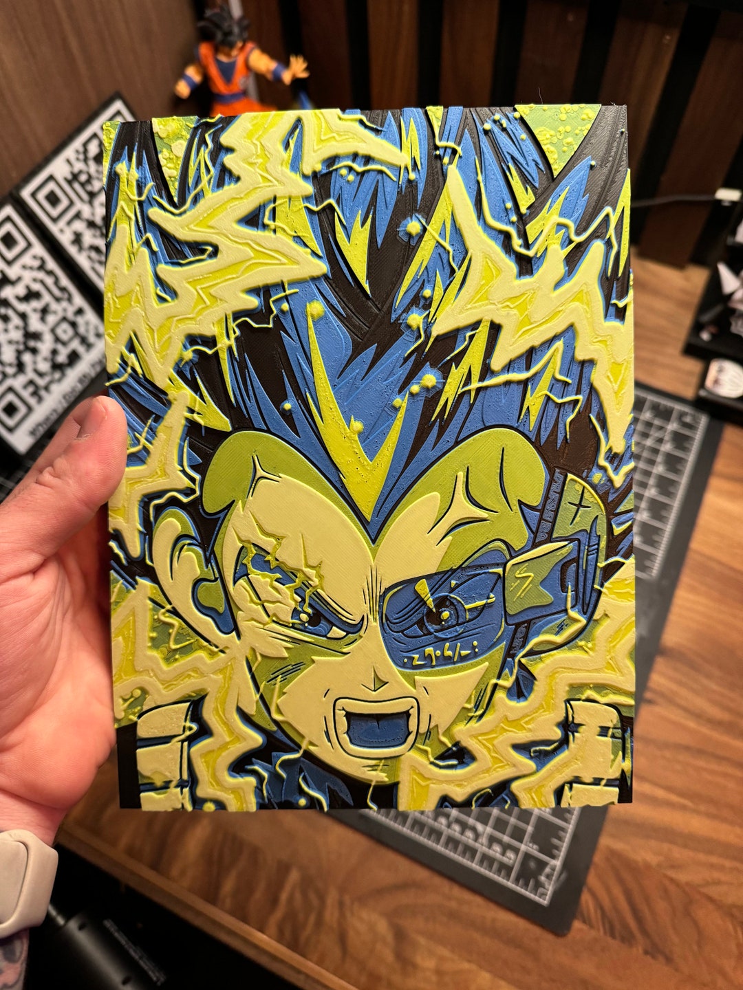 Vegeta Original Art Hue Forge - Etsy