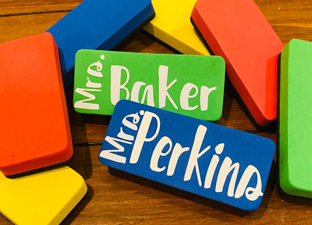 Personalized Whiteboard or Chalkboard Eraser With Expo Marker Gift Set ...