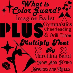 Color Guard PNG SVG Jpg, Color Guard Winter Guard Cut Files With ...