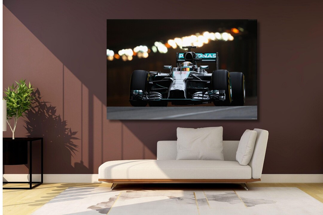 Lewis Hamilton Canvas,mercedes-amg Petronas F1 W11,wall Art for Formula ...