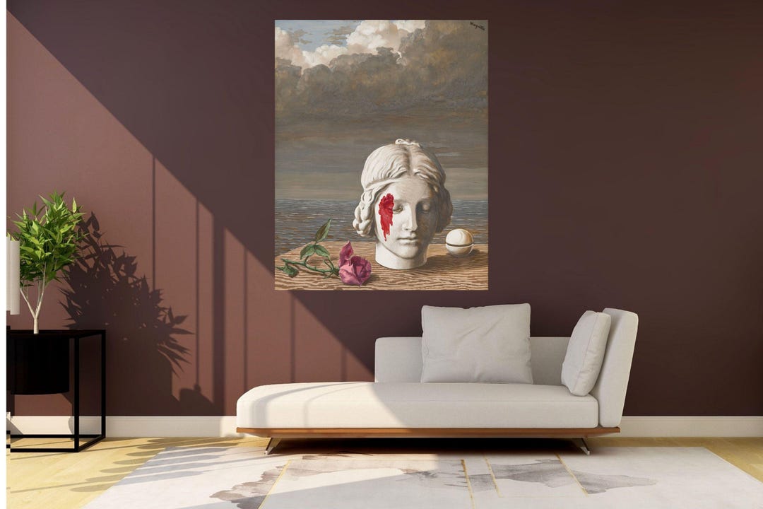 La Memoire,rené Magritte,rené Print Canvas Surrealism, La Memoire ...