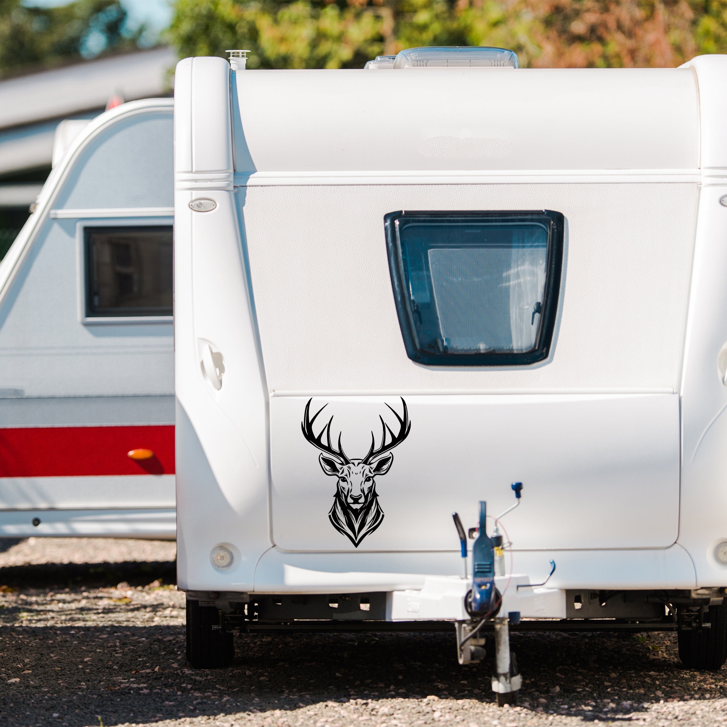 Camper RV Decal Whitetail Deer. Hunting Sticker, Vinyl Graphics. - Etsy