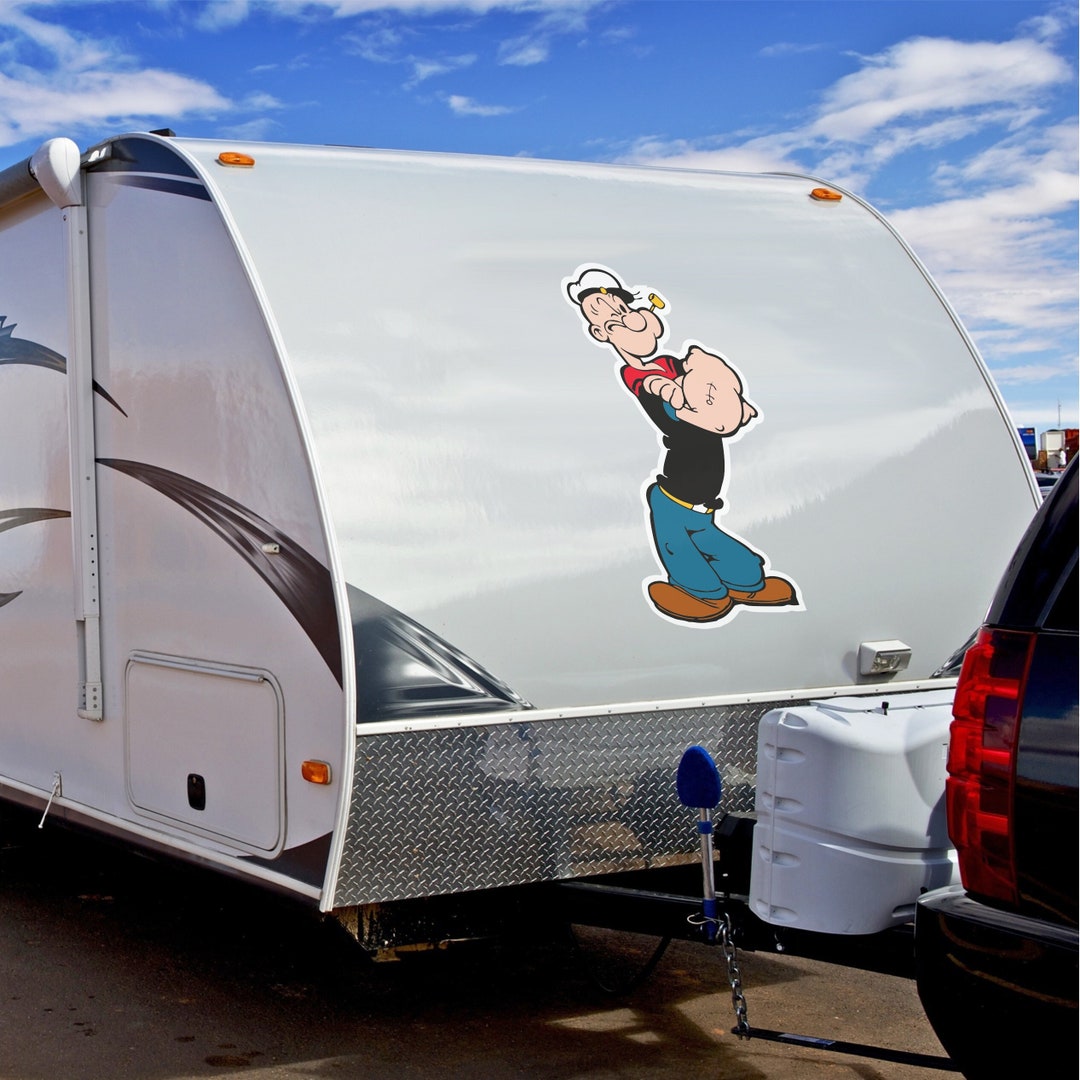Popeye Sticker for Camper RV, Truck, Car / Vinyl Decal Multiple Sizes ...