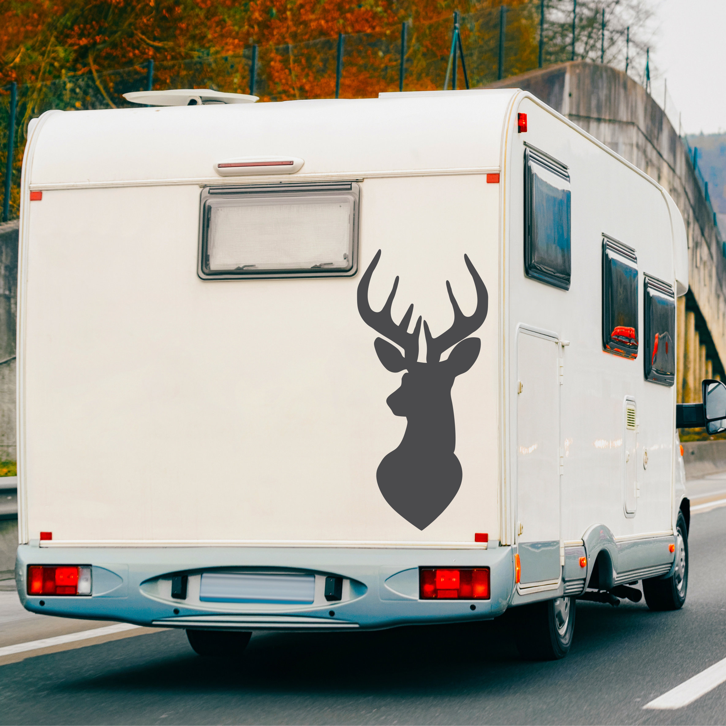 Hunting Decal for Camper RV Sticker Whitetail Deer. Hunter Vinyl ...
