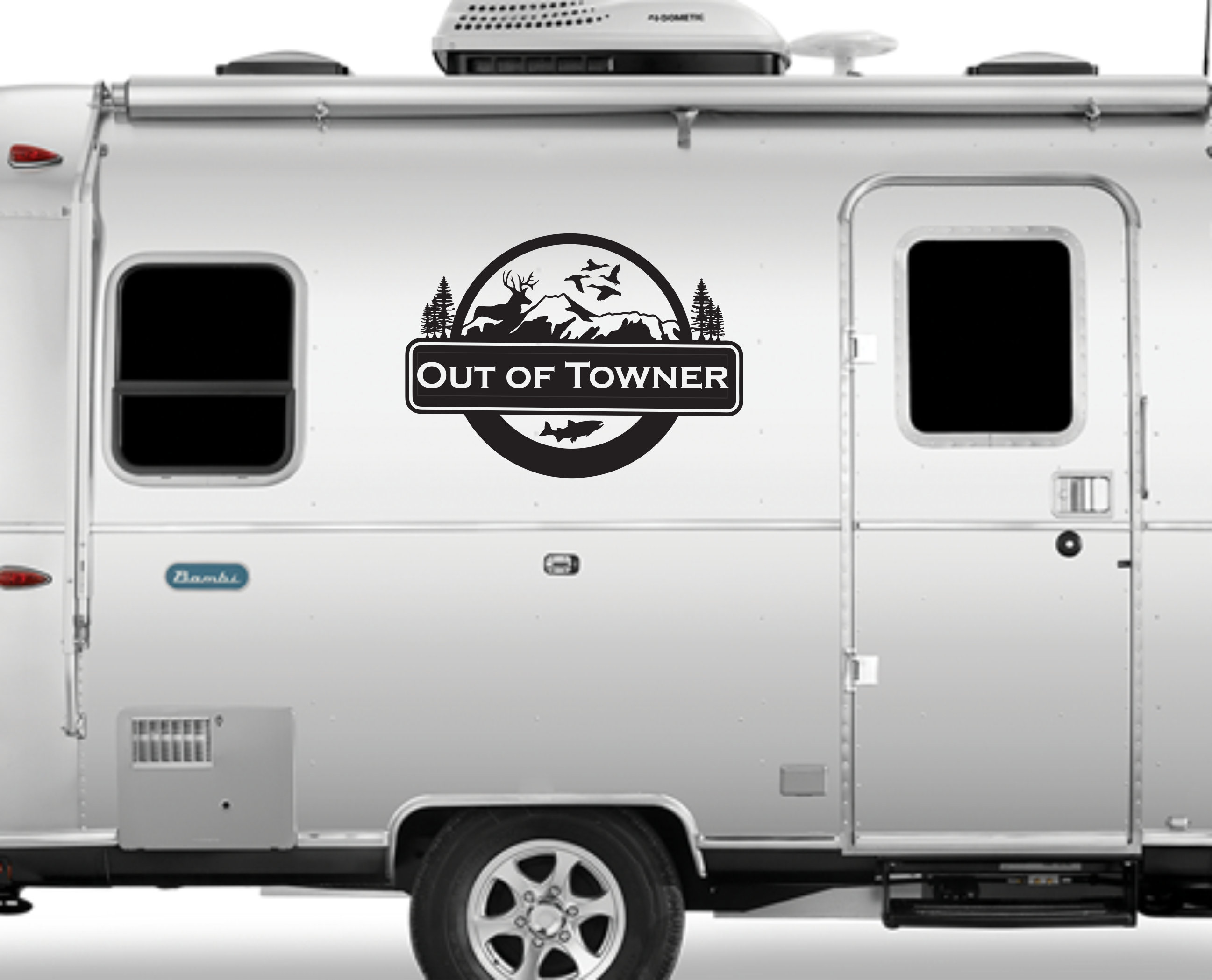 Camper RV Decal / Personalized Whitetail Deer, Forest Sticker, Fish ...