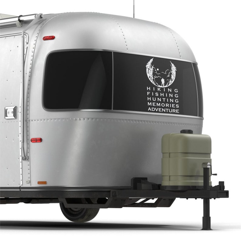 RV Camper Decal/sticker, Travel Sign Vinyl Graphics Hiking, Fishing ...