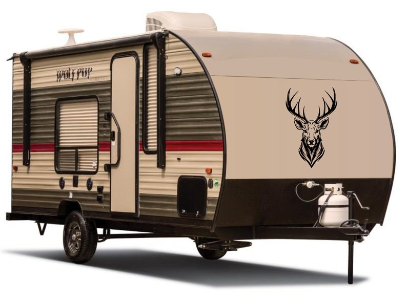 Camper RV Decal Whitetail Deer. Hunting Sticker, Vinyl Graphics. - Etsy