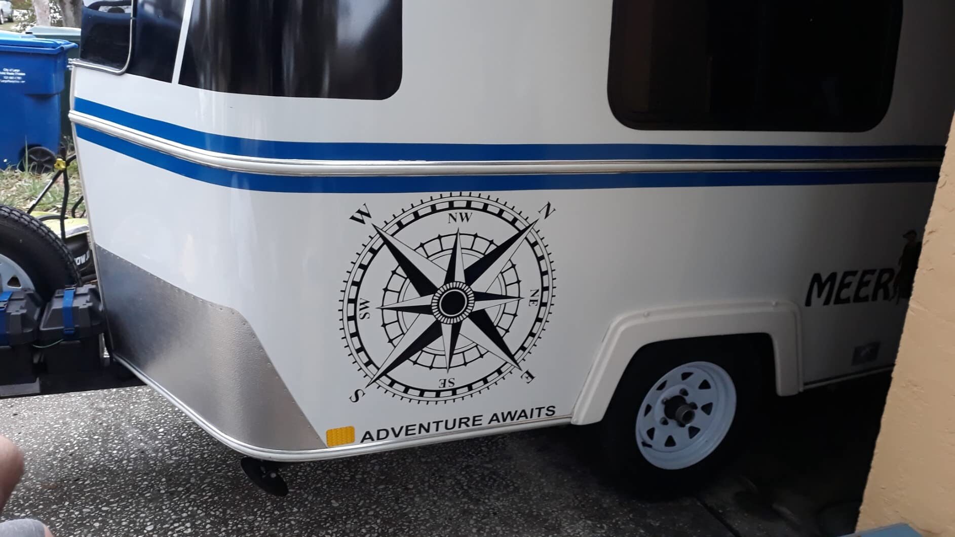 Compass Rose Camper RV Decal. Adventure Awaits Sticker, Travel Sign ...