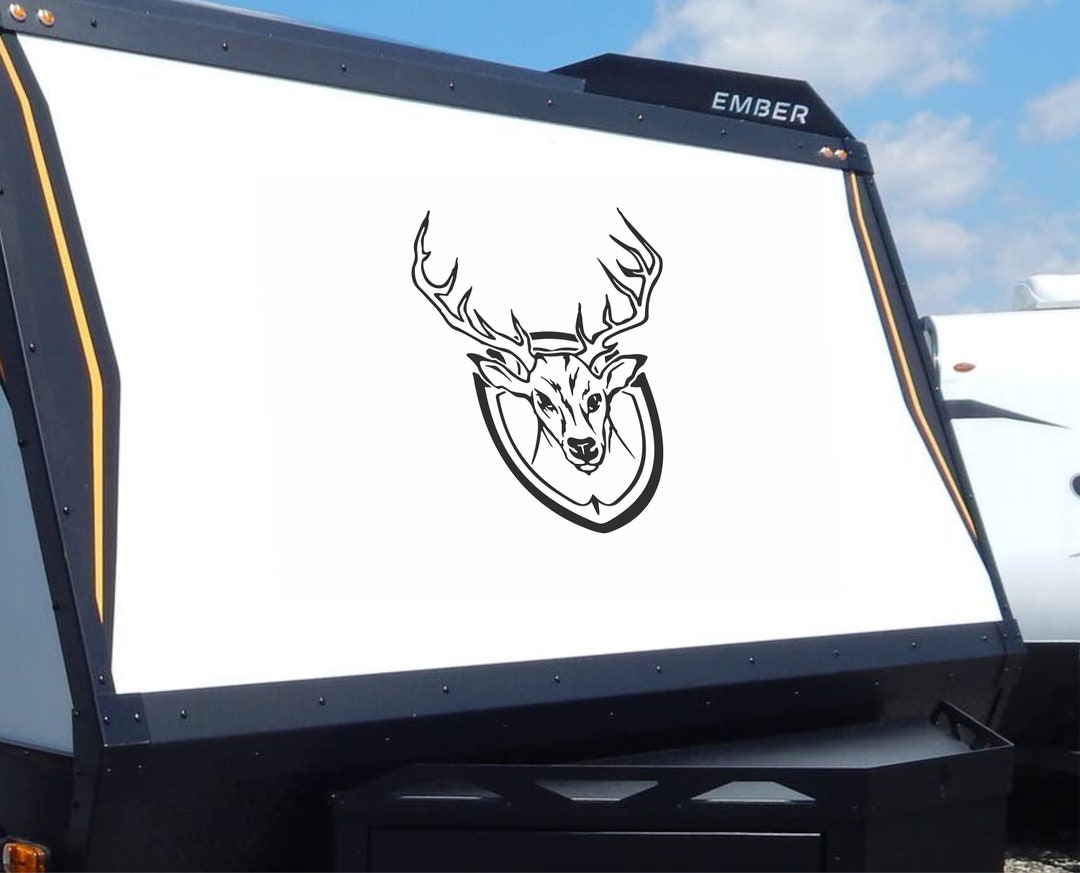 Deer Camper RV Decal Whitetail. Hunting Sticker, Vinyl Graphics. - Etsy