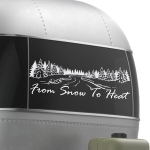Personalized Camper RV Decal / Winter Forest, Nature, Wildlife Sticker ...