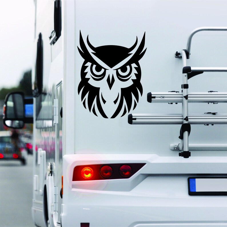 Owl Decal for Camper RV Sticker. Hunter Vinyl Graphics. - Etsy