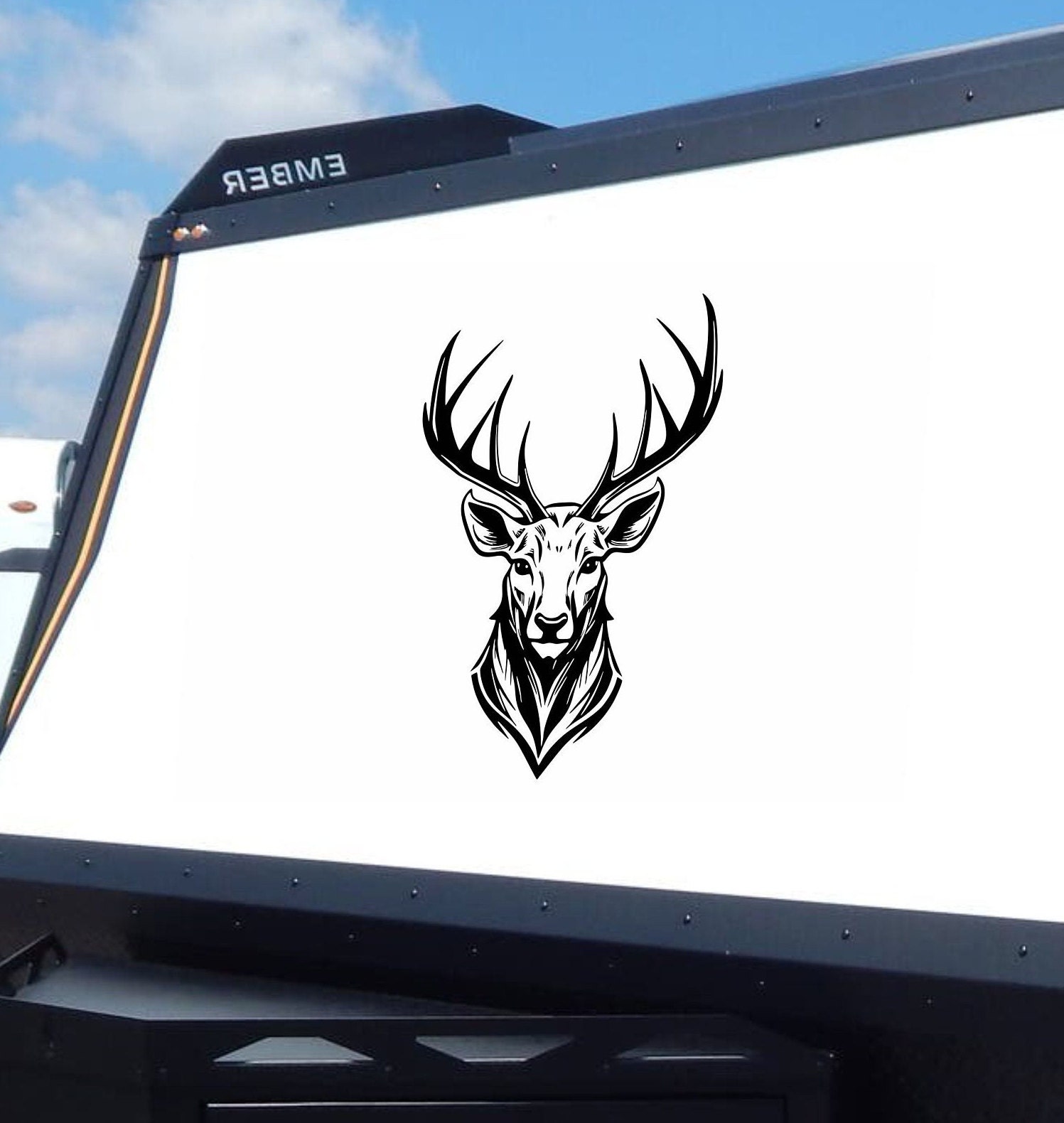 Camper RV Decal Whitetail Deer. Hunting Sticker, Vinyl Graphics. - Etsy