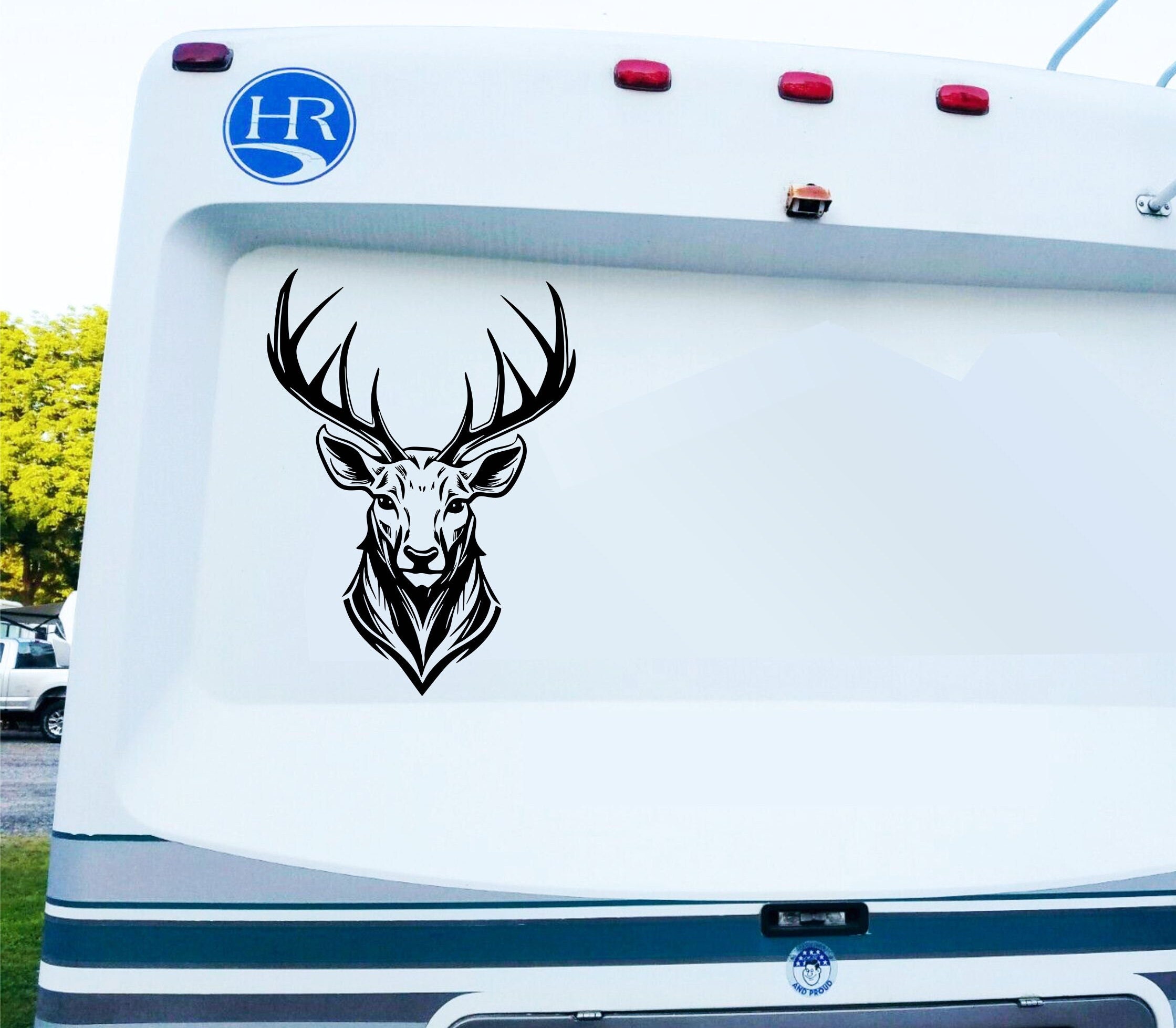 Camper RV Decal Whitetail Deer. Hunting Sticker, Vinyl Graphics. - Etsy