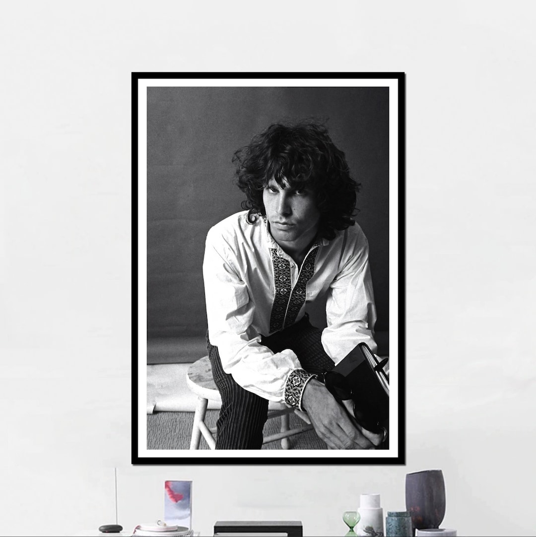 Jim Morrison Poster Print Poster Print Art Canvas Picture Artwork Class ...