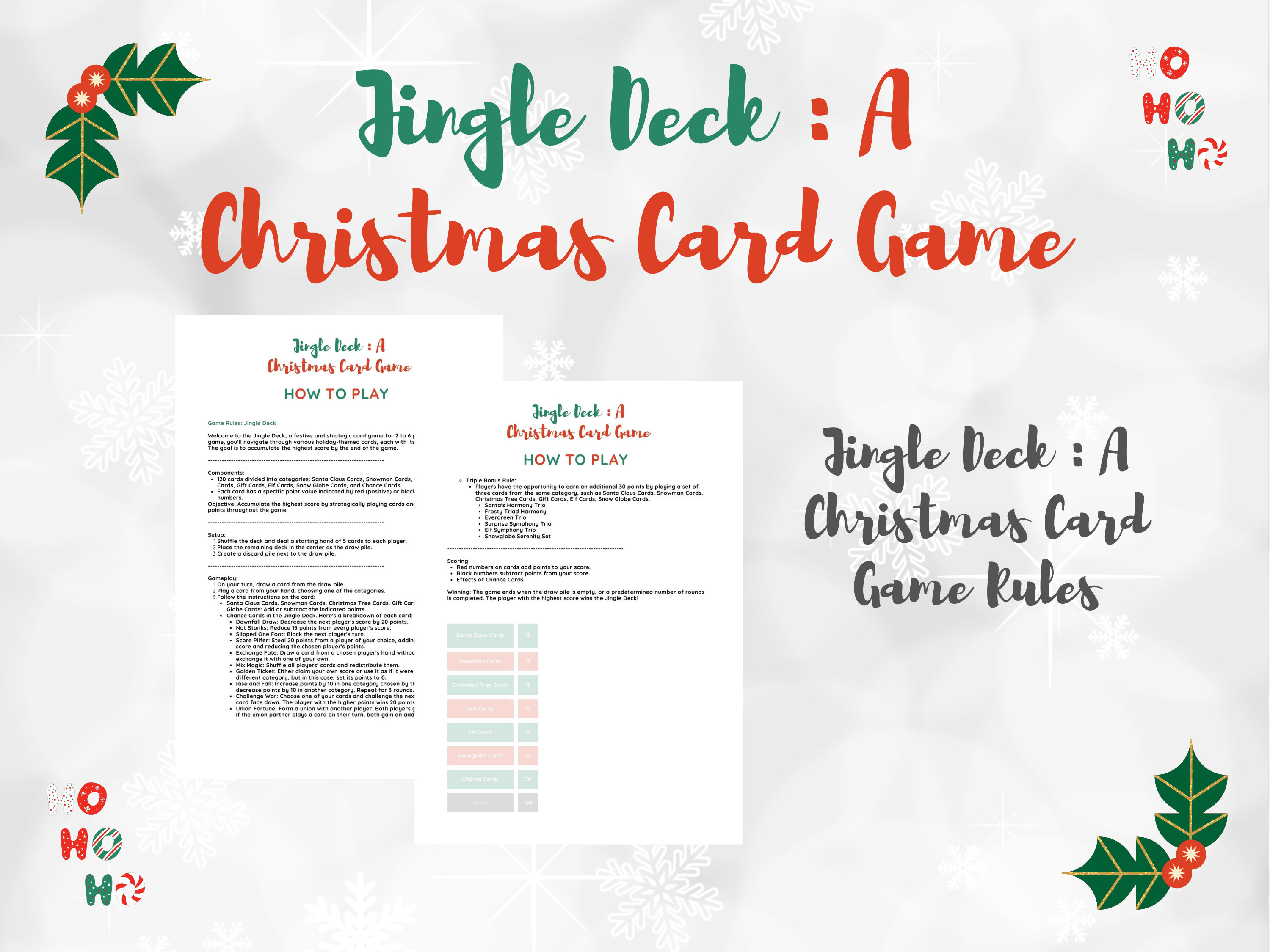 Printable Christmas Games Christmas Party Games Christmas Family Games ...