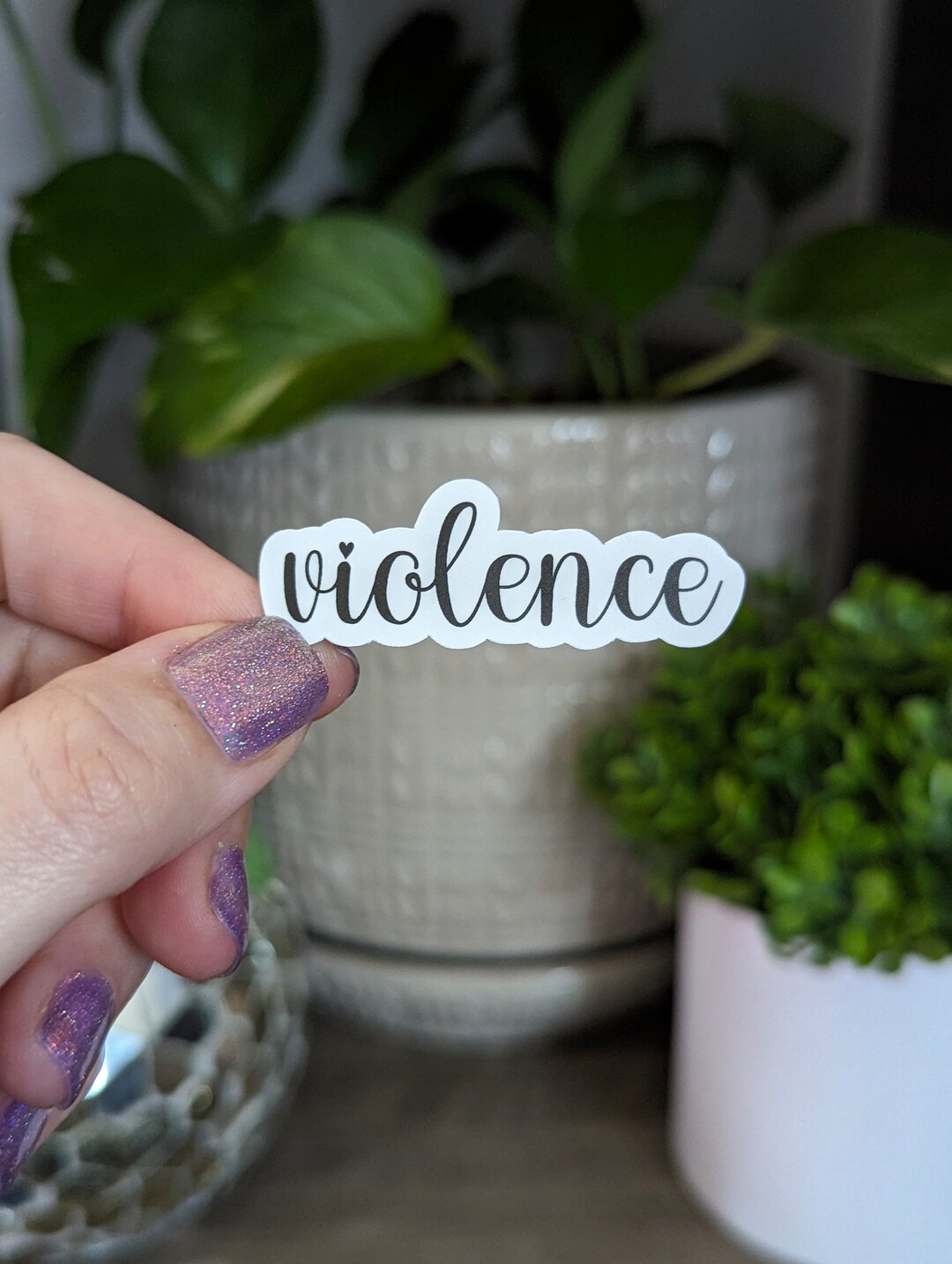 Violence Sticker 2in Violet & Xaden - Etsy