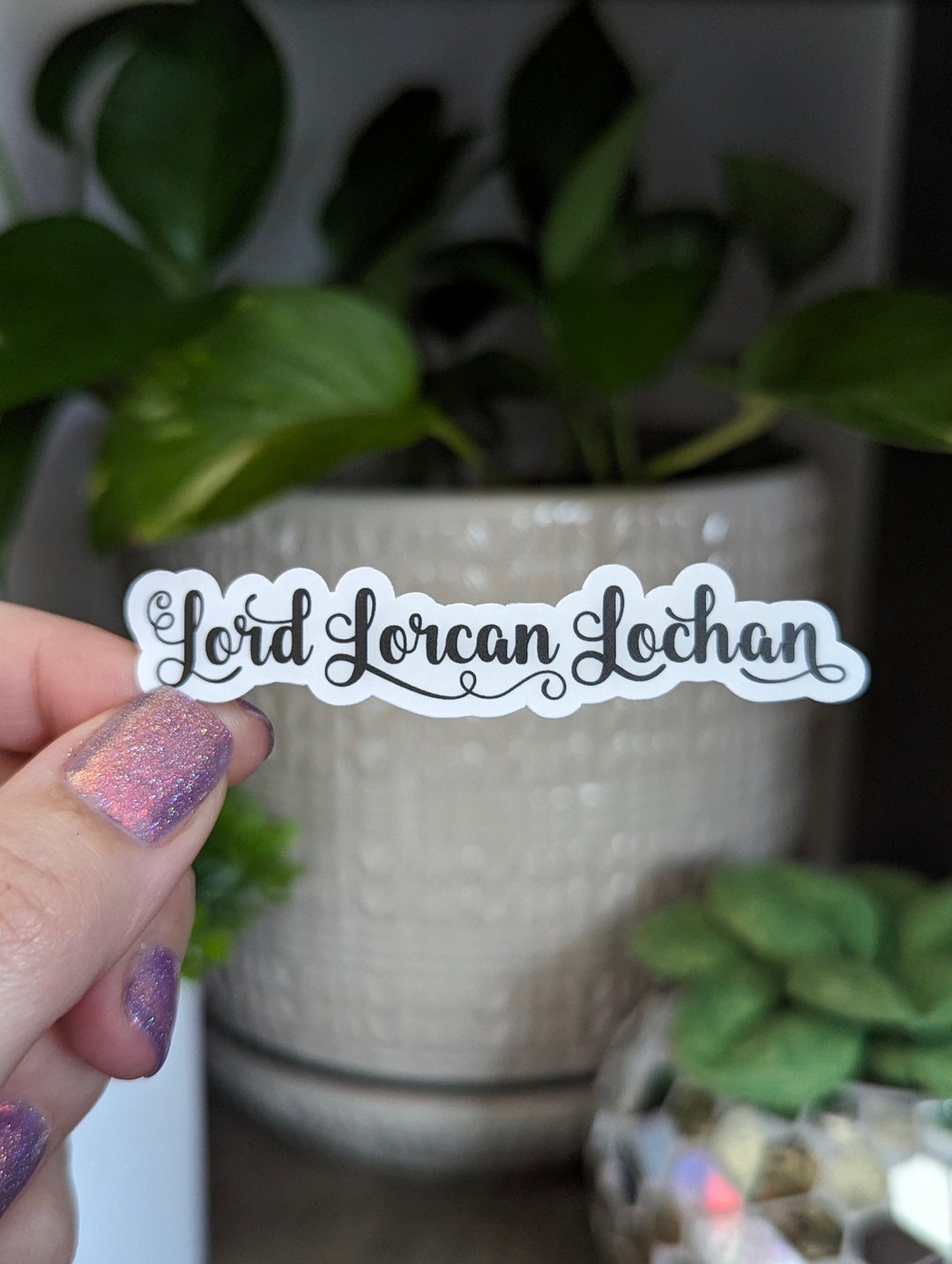 Lord Lorcan Lochan Sticker 3in Throne of Glass Lorcan & Elide SJM TOG ...