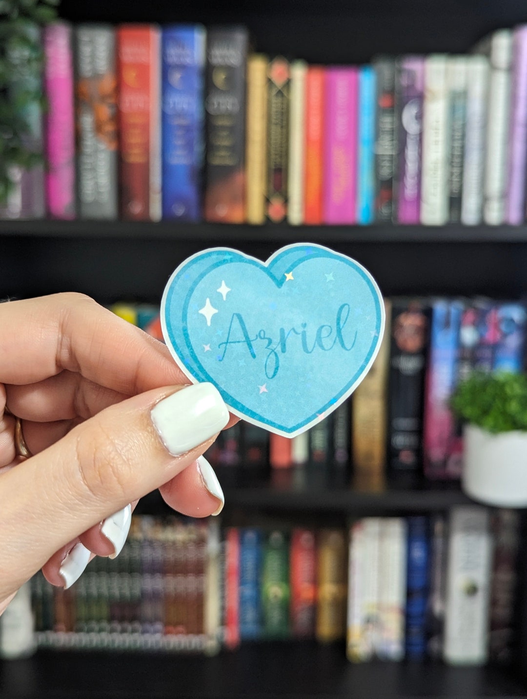 Azriel Candy Heart Sticker 2in star Holographic - Etsy