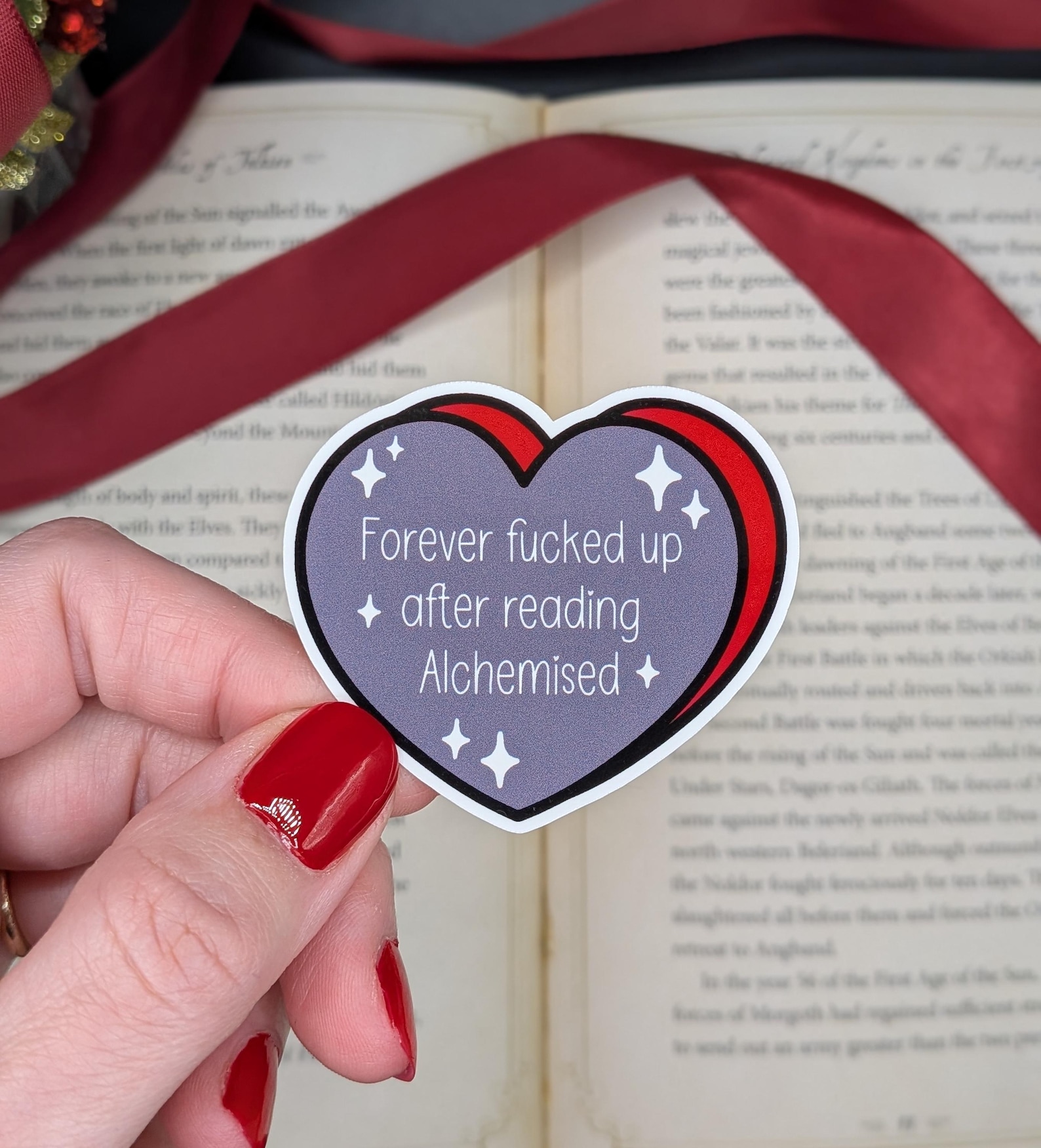 Forever Fvcked up Candy Heart Sticker 2in | BOOKISH | Ferron & Helena ...