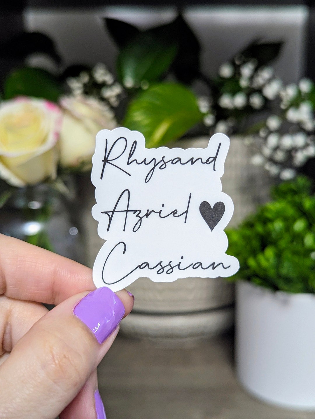 Rhysand Azriel & Cassian (cursive Edition) Sticker 1.7in - Etsy