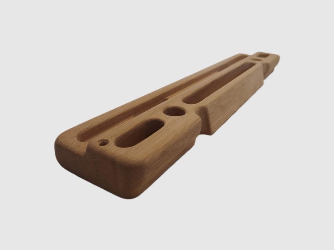 Hangboard Fingerboard Oak Finger Grip Strength Board Climbing Training ...