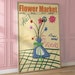 Retro Flower Market Poster: Abstract Floral Print (digital Download) - Etsy