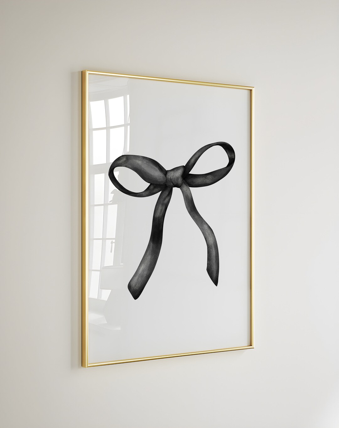 BLACK BOW PRINT, Girly Aesthetic Poster, Vintage Hand Drawn ...