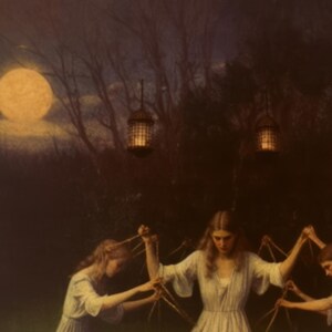 Witches Circle, Vintage Printable Art Download, 20th Century Photograph ...