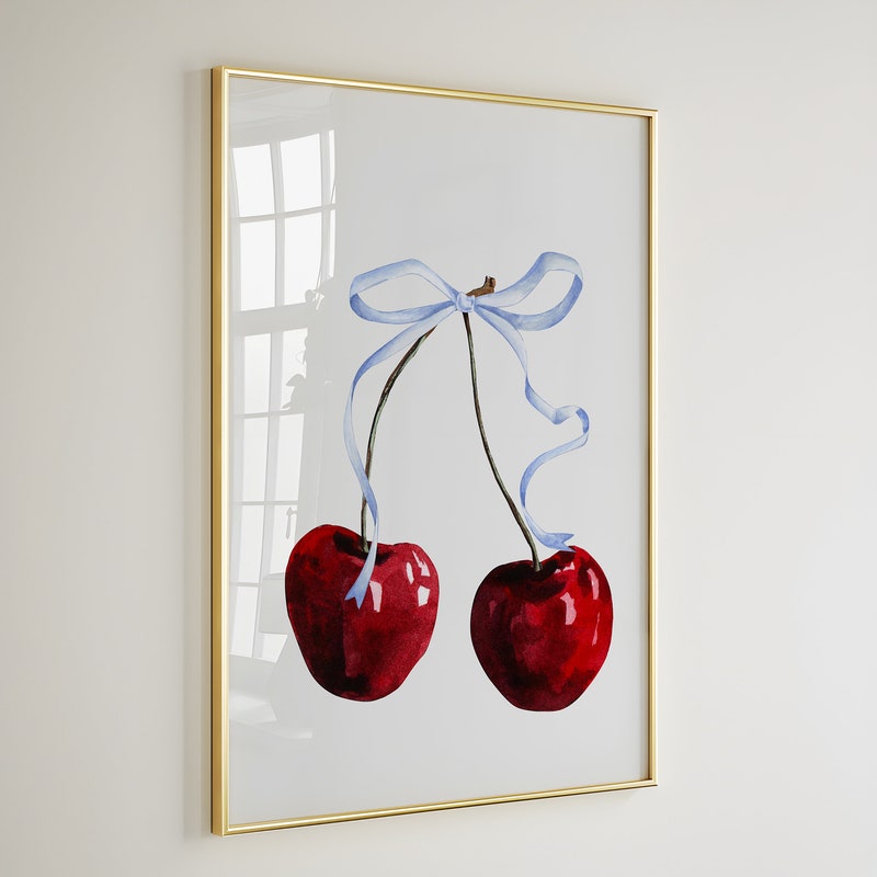 Cherry Art Print - Etsy
