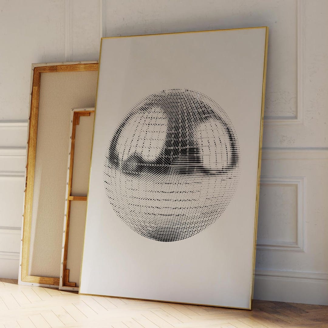 Silver Disco Ball Print: Trendy Dorm Decor (digital Download) - Etsy