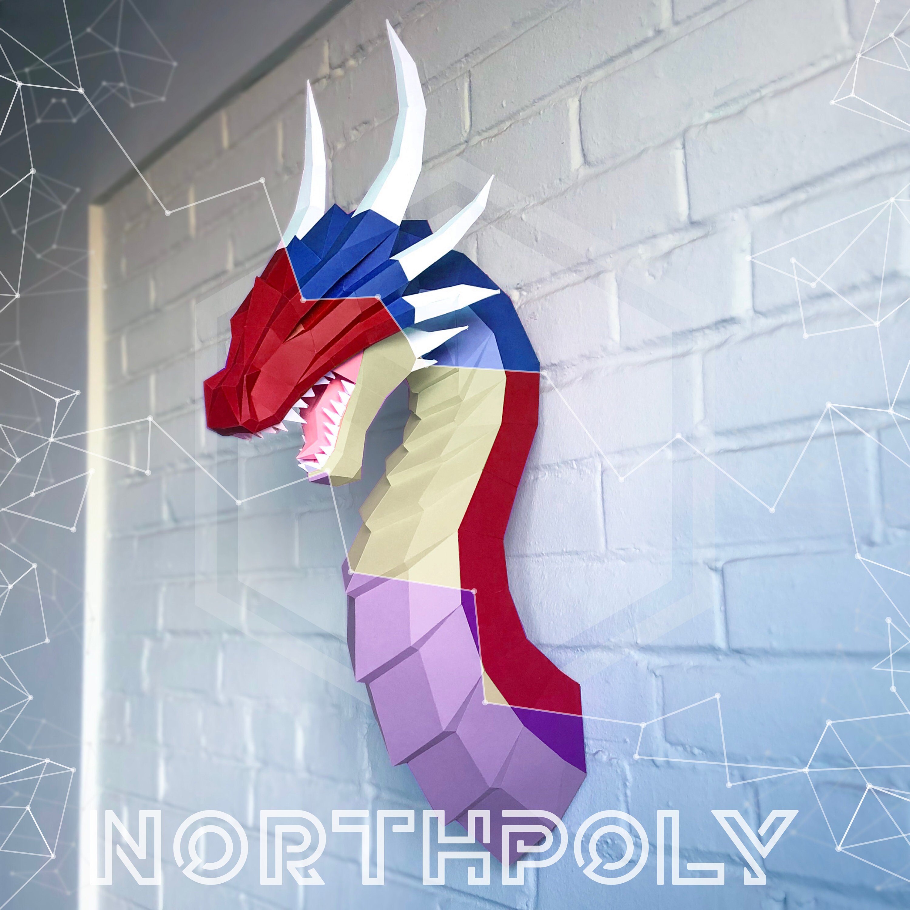 Awesome Dragon Papercraft, Gurko, DIY Origami, Lowpoly Dragon Pepakura ...
