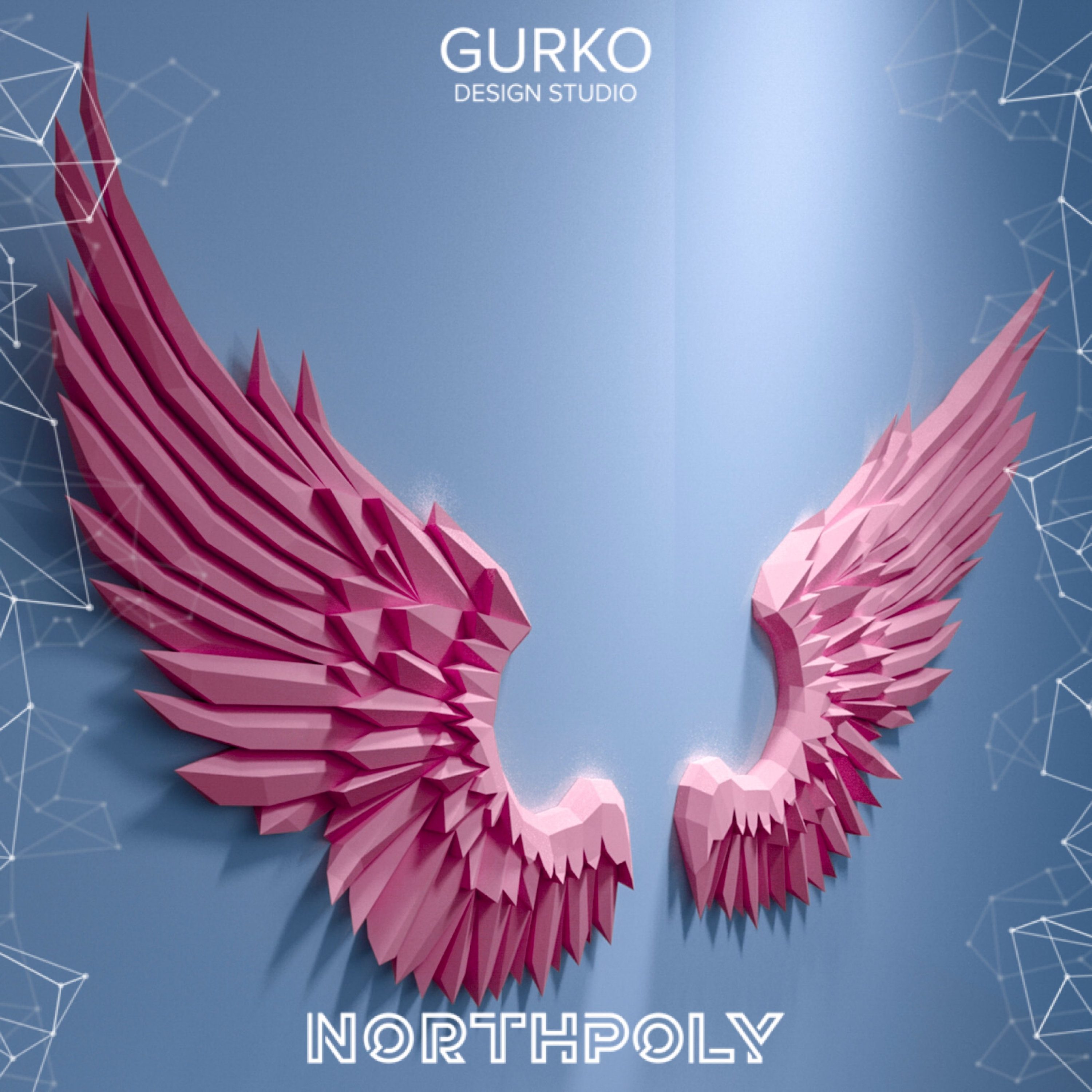 Angel Wings Papercraft, Gurko, 3D Papercraft, Pepakura, Lowpoly, Low ...