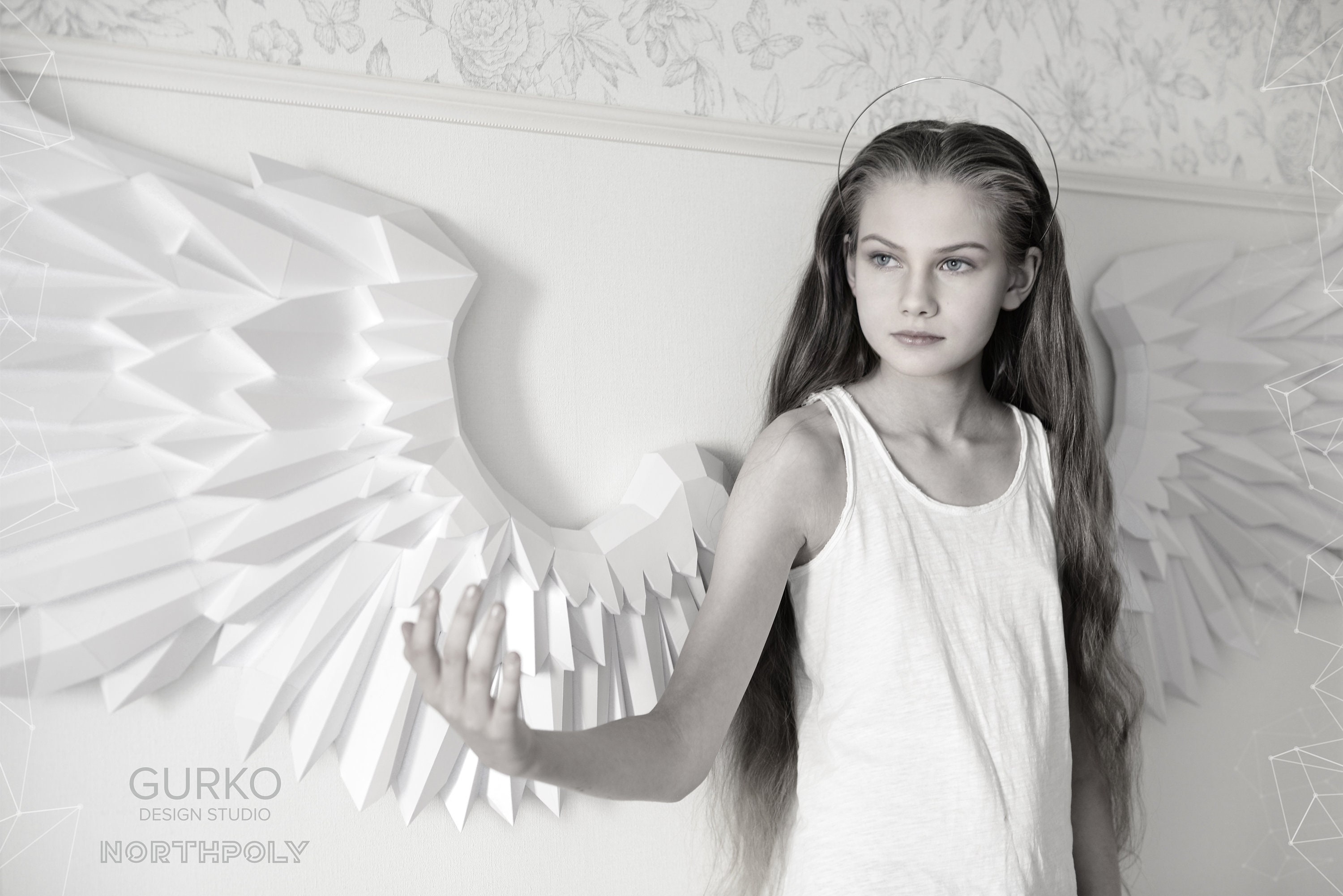 Angel Wings Papercraft, Gurko, 3D Papercraft, Pepakura, Lowpoly, Low ...