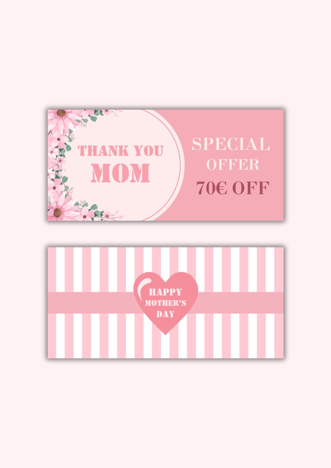 Create Your Own Mother's Day Vouchers Editable Template, Instant Gift ...
