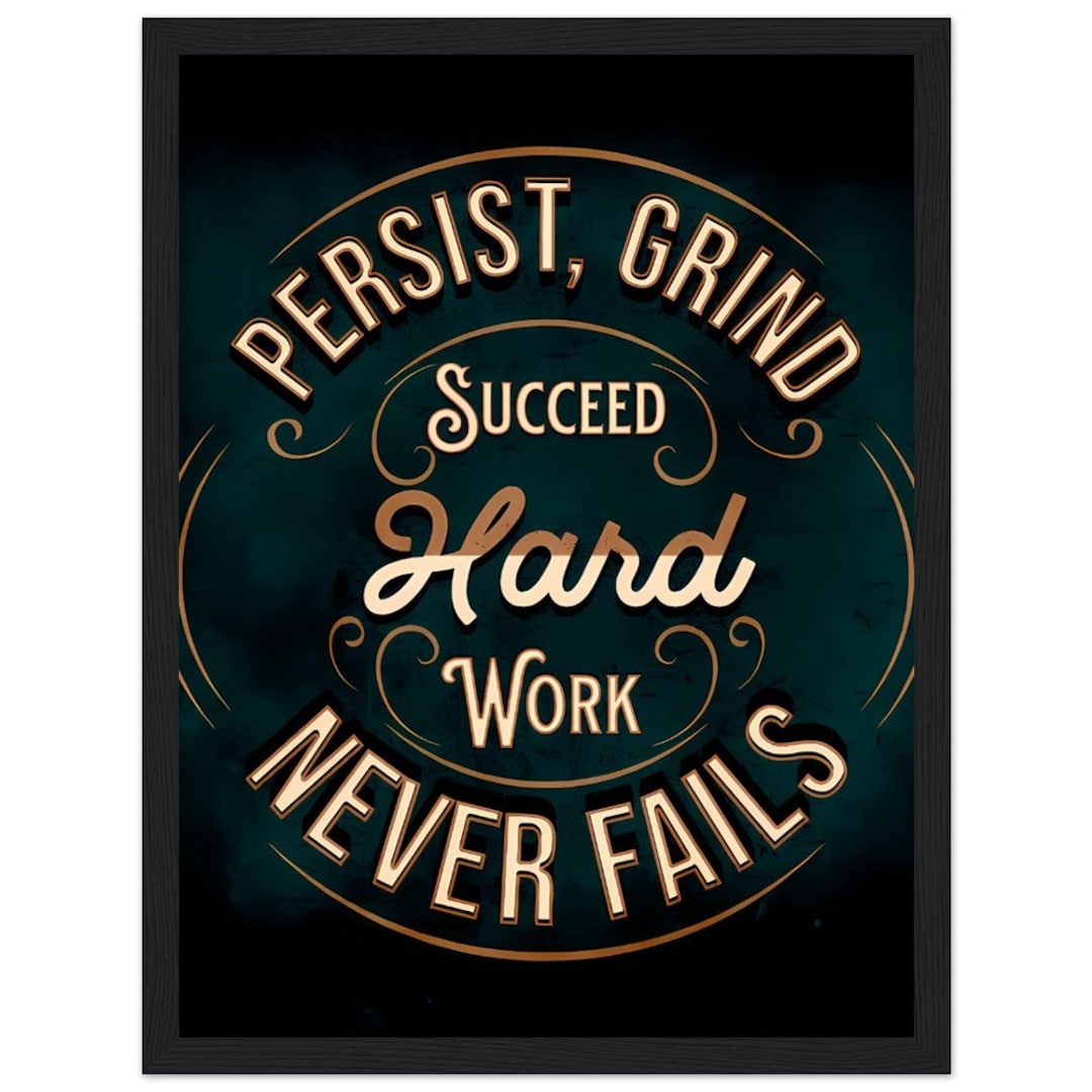 Motivational Poster, Entrepreneur Wall Art, Success Quotes, Premium ...