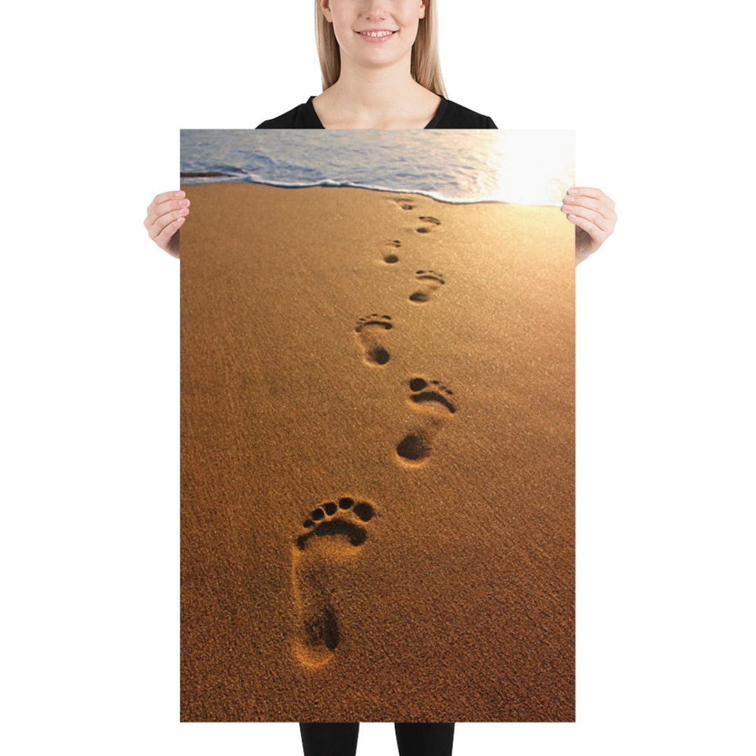 Footprint Poster//footsteps Poster / No Frame Poster / 24x36 Poster ...