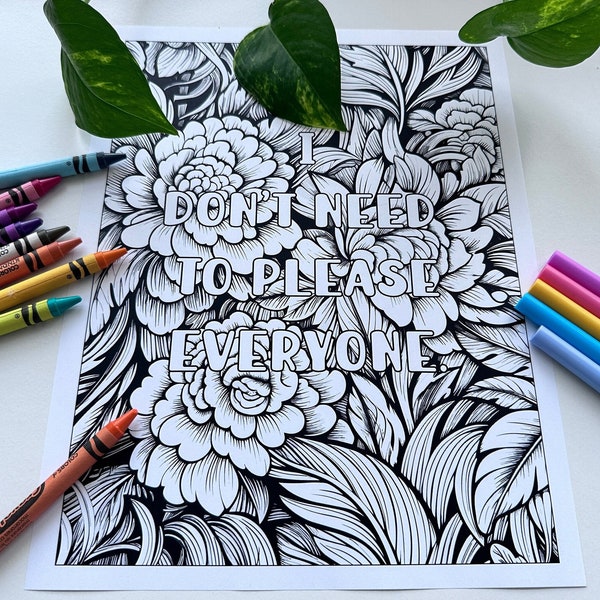 Manifestation Coloring Page - Etsy