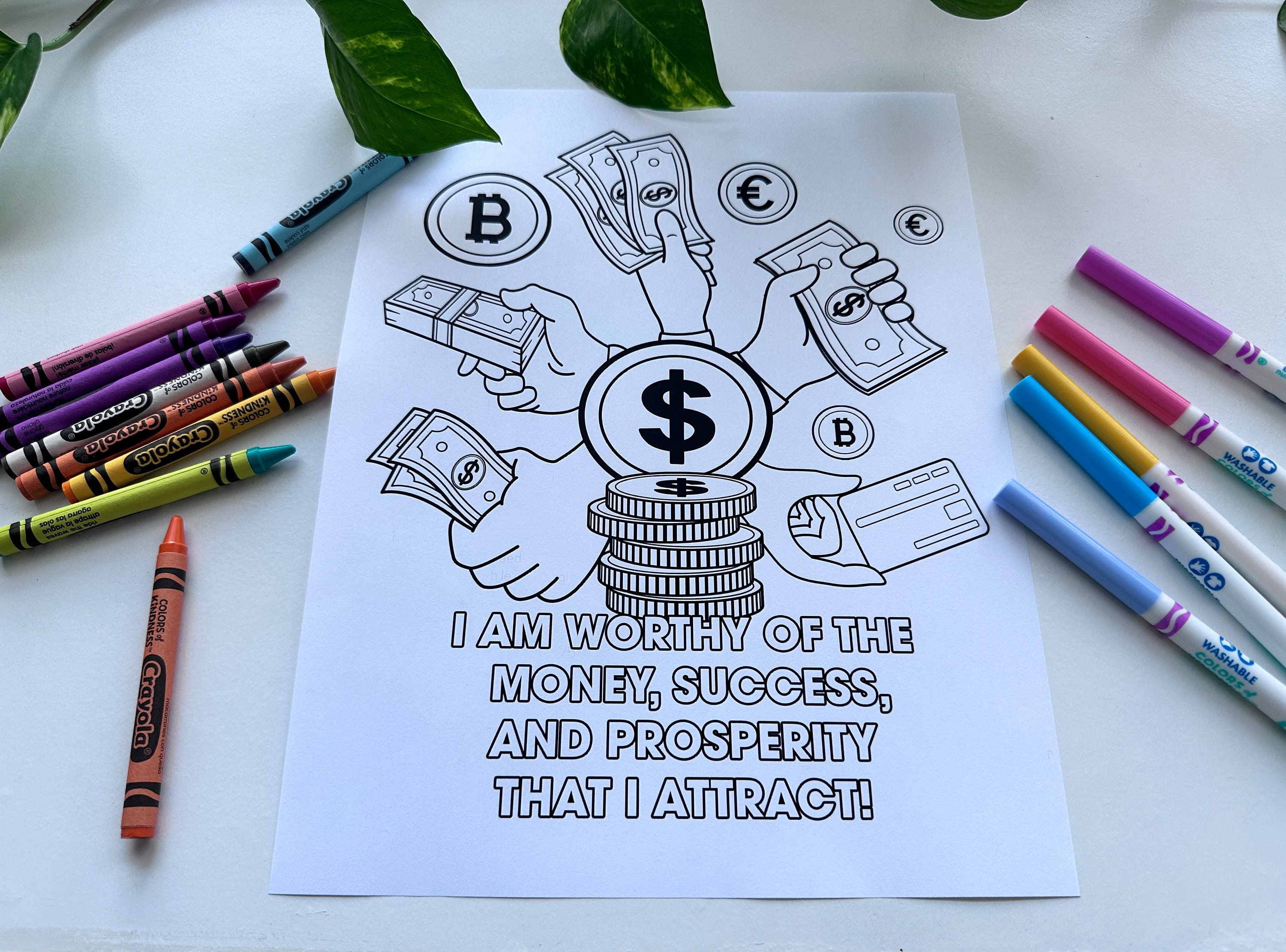 Positive Affirmations Coloring and Activity Pages for Download ...