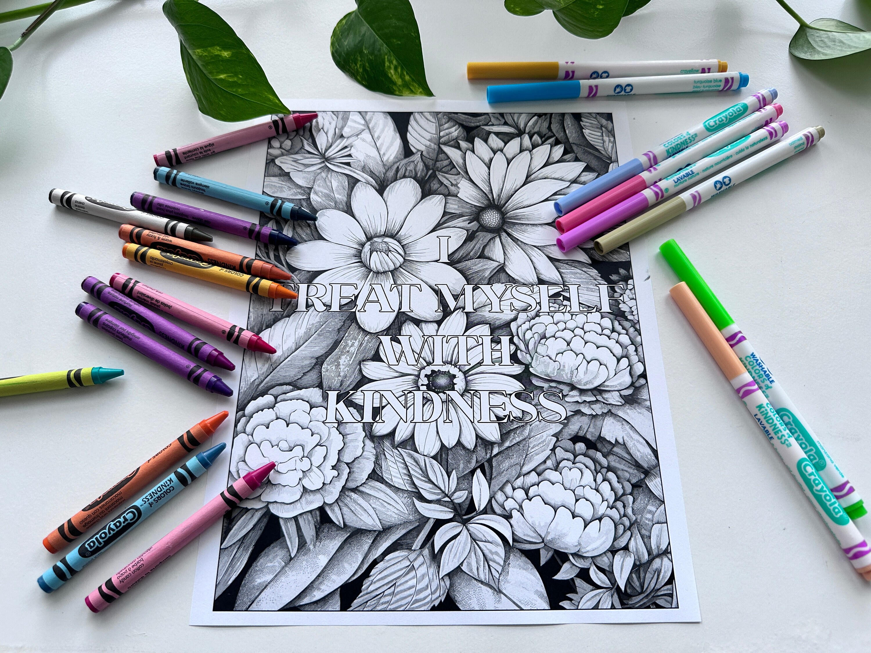 Positive Affirmations Coloring and Activity Pages for Download ...