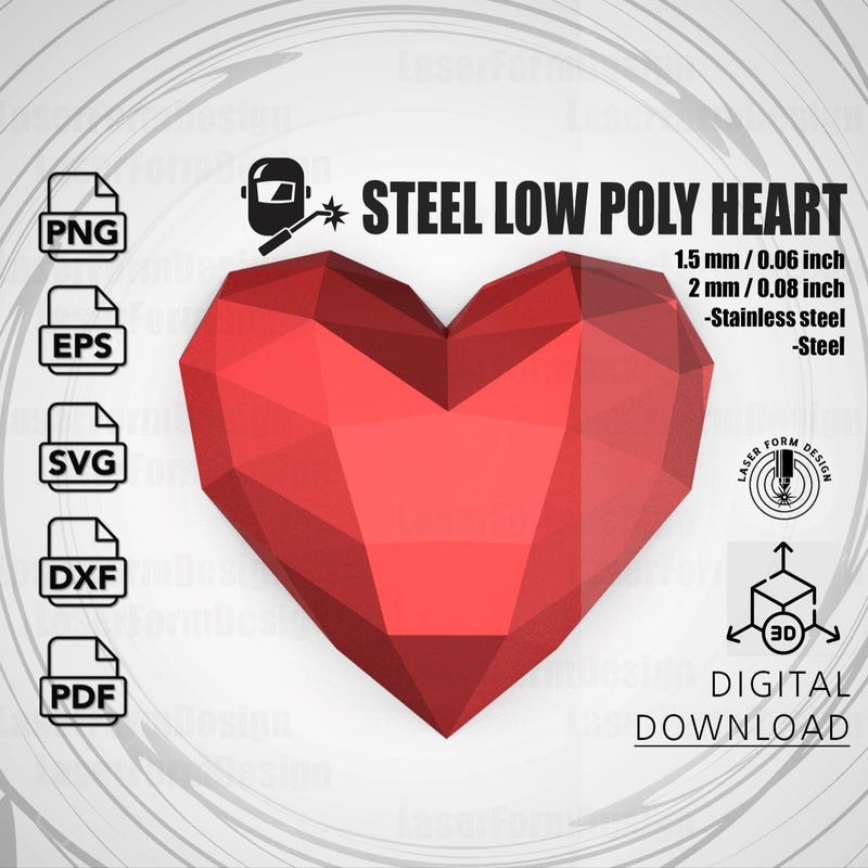 Poly Metal File - Etsy