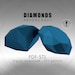 Diamond, 3D Papercraft, Digital Template, Origami, Low Poly, Brilliant ...