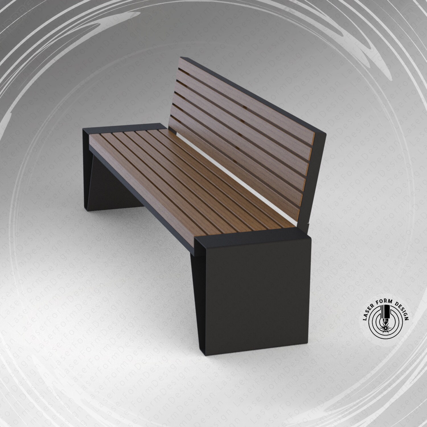 Loft Style Outdoor Bench: DIY Plasma Laser Cut DXF Files (pdf, Stl ...