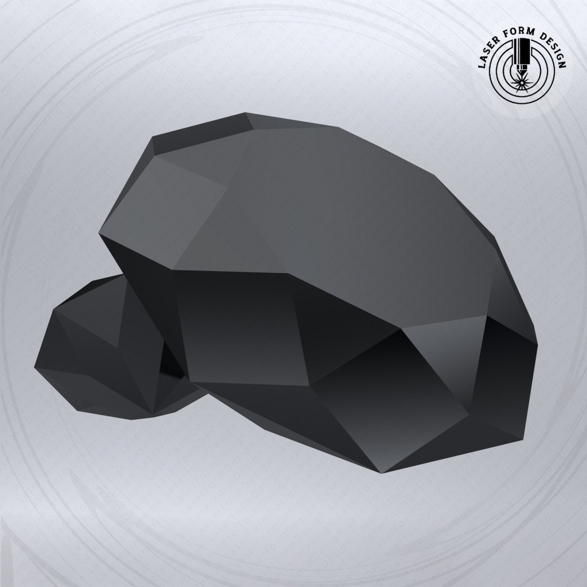 Black Diamonds Metal Welding DIY Low Poly 3D Model, Dxf Pattern ...