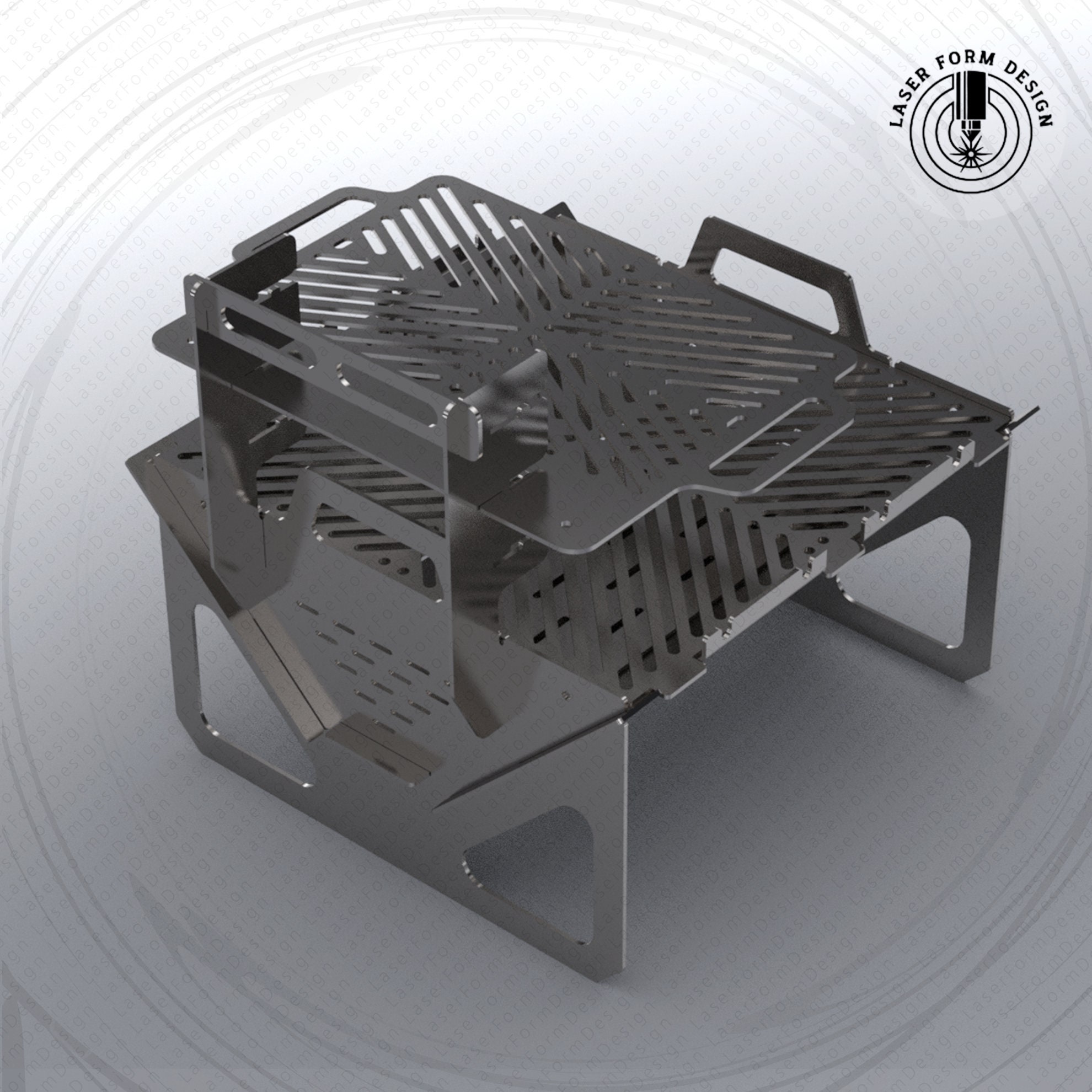 Collapsible BBQ Fire Pit: CNC Laser Cut DXF Files (digital Download) - Etsy