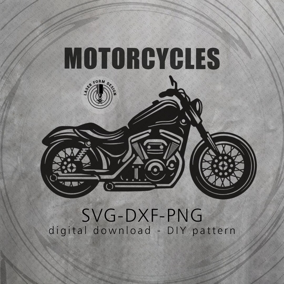 Motorcycle Chopper Dxf, Svg, Png, Metal Wall Art, Laser Cut CNC ...