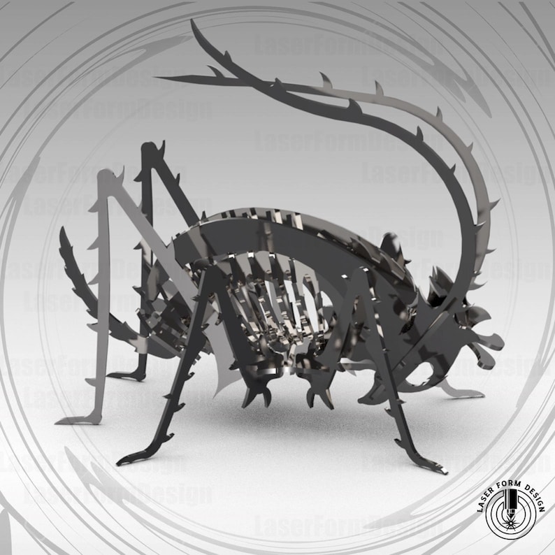 3D Metal Cricket Puzzle DXF Files: CNC Laser Cut Steel Sculpture ...